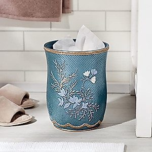 Popular Bath 942668 Capri, Waste Basket, Slate Blue