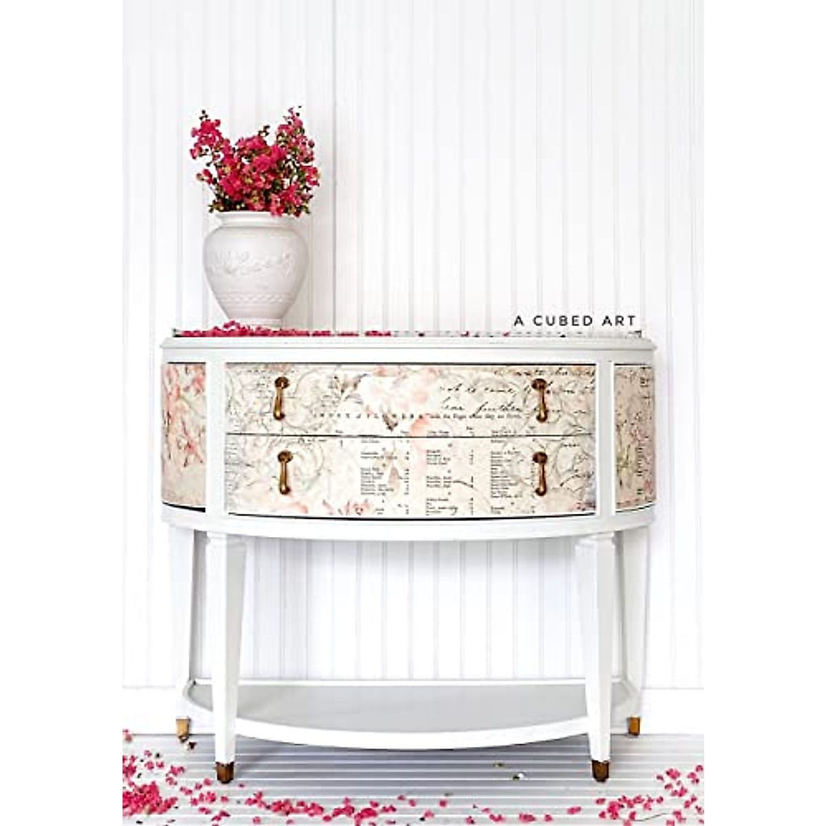 Prima Re-Design Decoupage Decor Tissue Paper 19"x30" 2/Pkg-Floral Parchment Redesign Décor'S Day Decorations,Easter Day,Decorations,Saint Patrick'S Day Gift St Patricks Day Decorations