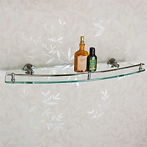 Signature Hardware 296443 Ceeley 24" Glass Bathroom Shelf