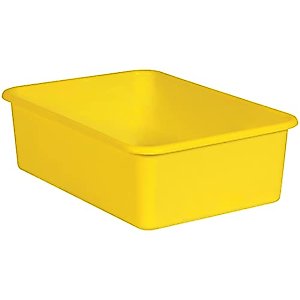 Teacher Created Resources® Yellow Large Plastic Storage Bin