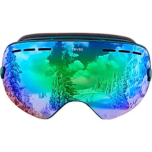 Retrospec G2 Ski and Snowboard Goggles for Men and Women, With Magnetic 100% UV Blocking, Anti-Scratch and Anti-Fog Lenses for Protection and Comfort One Size Fits Most