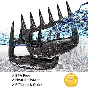 WANGDAJIEDIAN 2pcs Meat Claws Meat Shredder for Shredding Meat Bear Claw BBQ Pulled Pork, Chicken, Turkey, Beef - Dishwasher Safe for Smoker or Slow Cooker