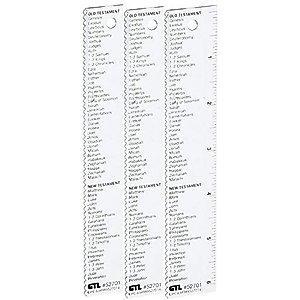 6" Straight-edge Ruler with Books of the Bible (3)