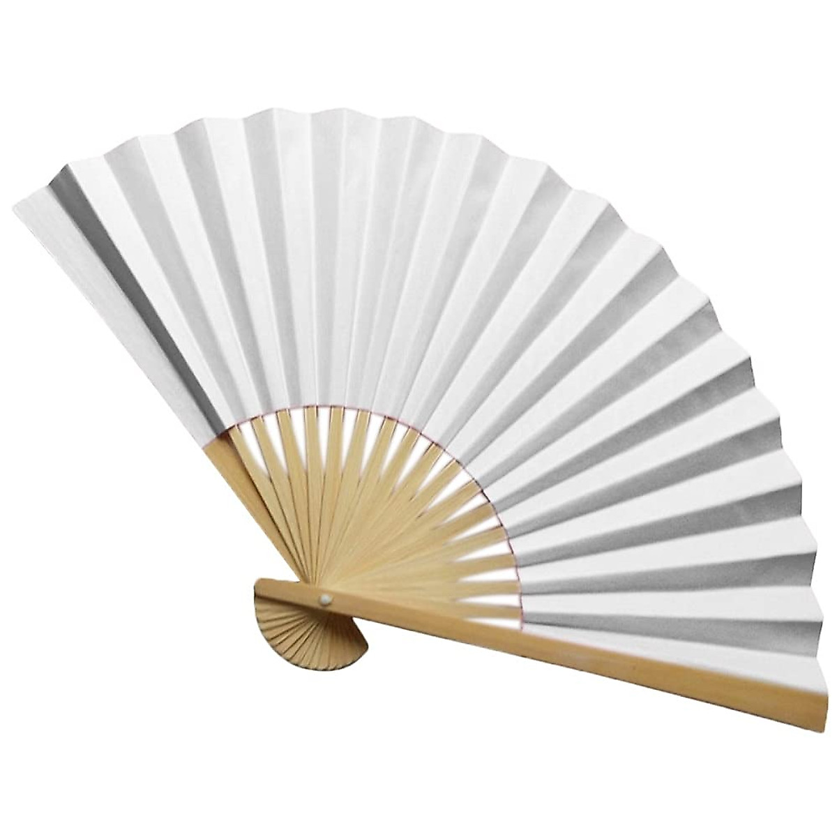 RAZZUM Decorative Folding Fans Traditional Chinese Fans Hand Held Fans Paper Bamboo Folding Fans Handheld Folded Fan for Church Wedding Hand Holding Fans Decor Fan