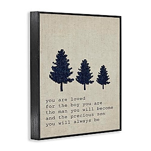 Stupell Home Décor You are Loved Son Trees Framed Giclee Texturized Art, 11 x 1.5 x 14, Proudly Made in USA
