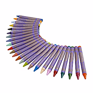 Crayola Cosmic Crayons, Pearl & Glitter Colors, 24ct Crayons, Gift for Kids, Ages 4 & up