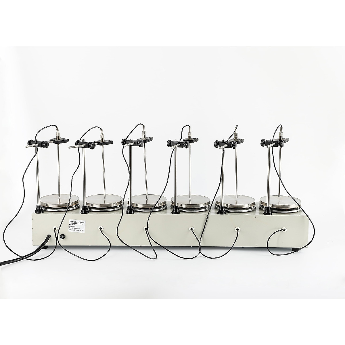 HJ-6A 6 Heads Multi Unit Digital Thermostatic Magnetic Stirrer Hotplate Mixer 110V