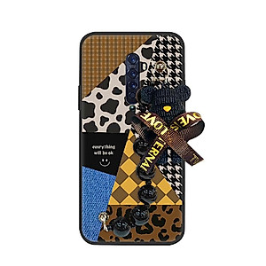 Lulumi-Phone Case for Oppo Reno2, Back Cover Cartoon Black Pearl Pendant Waterproof Simplicity Soft case Skin-Friendly Feel Dirt-Resistant Phone case Cute Protective case Silicone