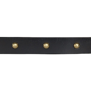 Lucky Brand Women Leather Bold Fashion Statement Belts, Domed Studded-Black, S (26-27")
