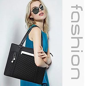 Laptop Tote Bag Womens Work Bags Purse Floral Teacher Handbag Shoulder Bag fit 15.6 in laptop