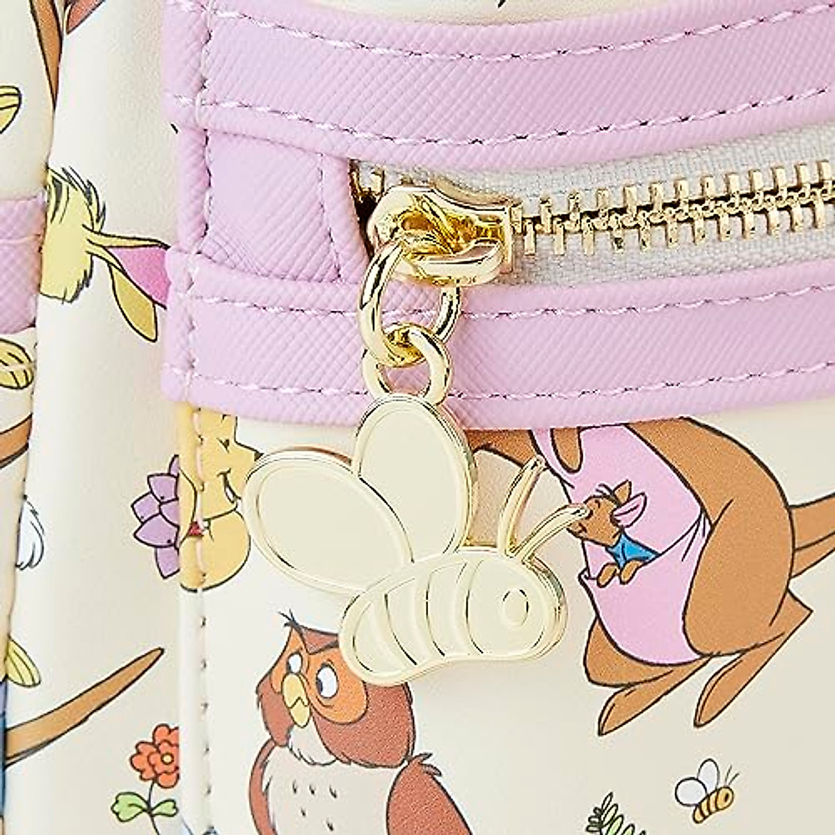 Loungefly Disney Mini Backpack Winnie the Pooh Eeyore Friends AOP Shoulder Bag