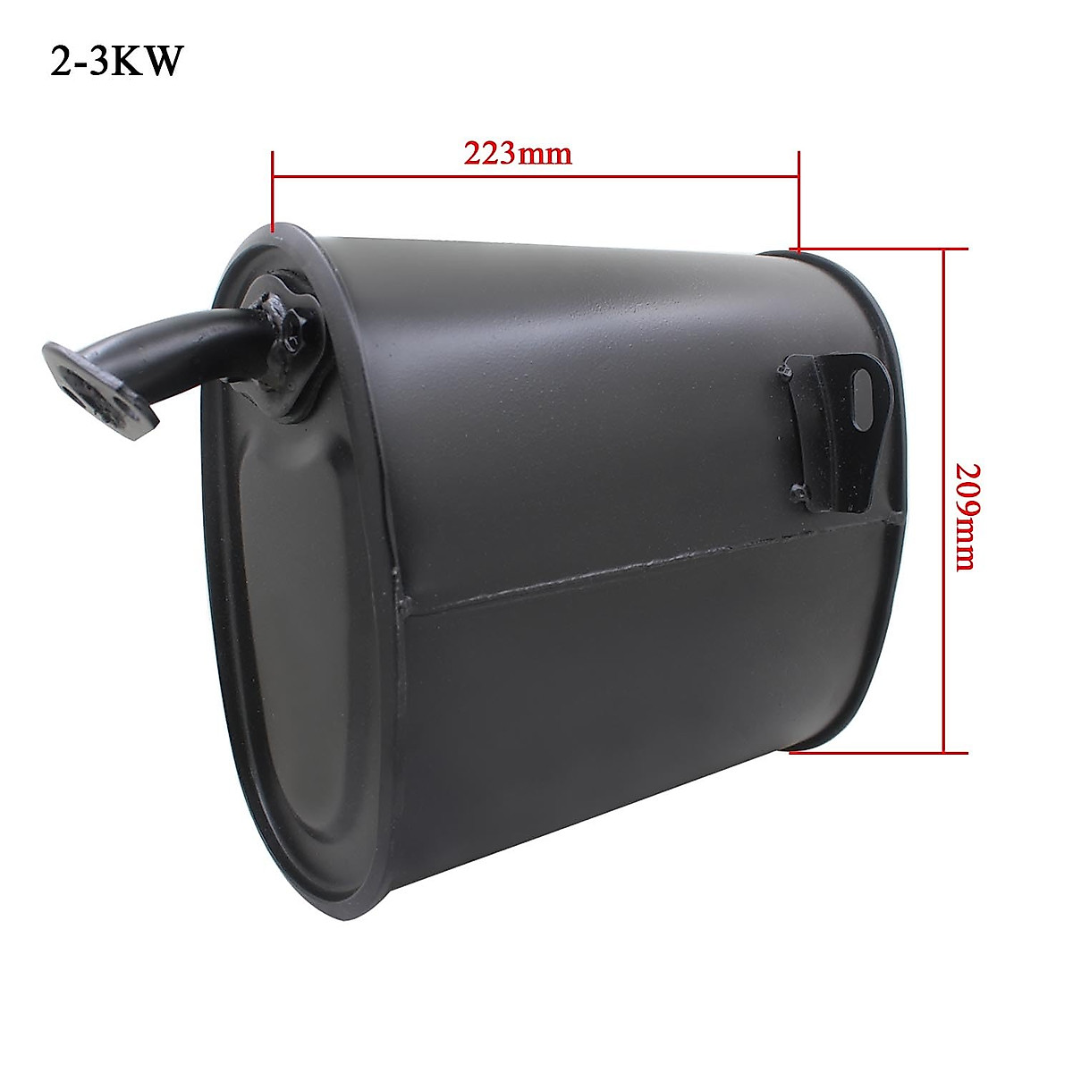 Generator exhaust muffler silencer box for portable generator industrial