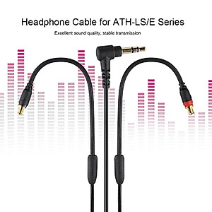 Jauarta A2DC Headphones Replacement Cable for AudioTechnica ATHLS50 70 200