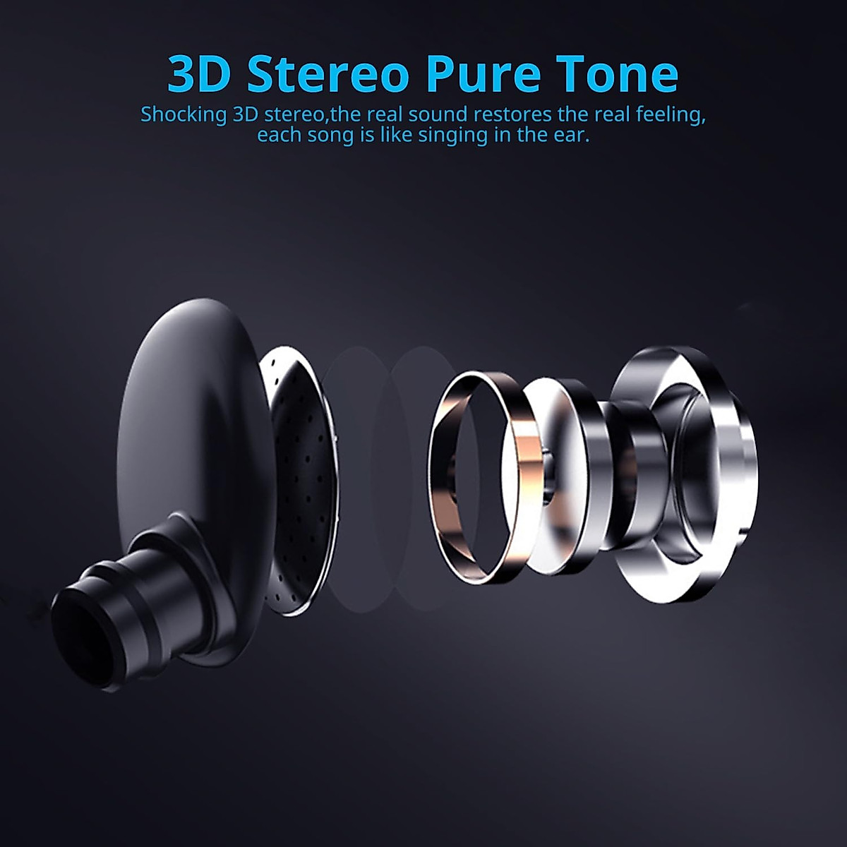 Wired Earbuds Headphones in-Ear Earphones with Microphone Remote. 3.5mm Plug in Audio Jack, Noise Isolating Ear Buds, Memory Foam for iPhone, Samsung, Women, Small Ears