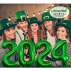 32 Inch 2024 Balloons Dark Green Number 2024 Balloons 2024 New Year Balloons For 2024 Christmas New Years Eve Festival Graduations Party Decorations Supplies