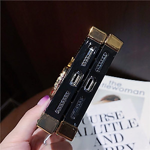 Babemall for iPhone 11 Pro Max 6.5" inch Case, Elegant Romantic Blu -Ray Flower Square [Scratch Resist] Protective Corner Back Cover Case (Flower2)