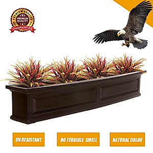 ALLUWONT Artificial Plants Greenery, Fake Fern Bush Plant Bushes Faux Outdoor UV Resistant Shrubs Plants Outside Hanging Planter Home Garden Decor(125M,Style,2)