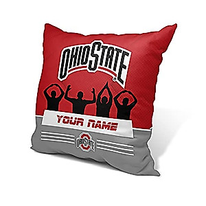 Ohio State Buckeyes Silhouette Throw Pillow | Personalized | Custom