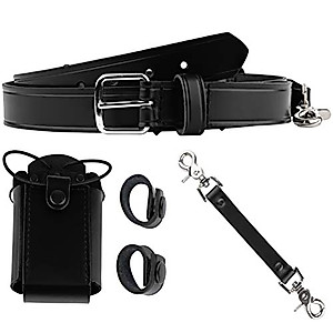 Firefighter Bundle- Anti-Sway Strap for Radio Strap, Radio Strap/Belt, Firefighter's Radio Holder, Black