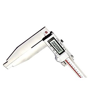 BAOSHISHAN 0-500mm/19.7 Inch Digital Caliper Vernier Caliper Stainless Steel with Long Jaw 150mm/6 Inch Measuring Tool Accuracy:0.01mm Unit mm/in