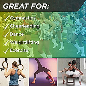 BraceAbility Cheer Wrist Brace | Gymnastics, Cheerleading & Tumbling Support Guard Wrap for Girl & Boy Gymnasts or Cheerleaders (One Size Fits Most)