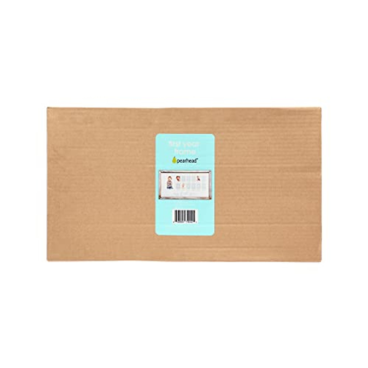 Pearhead My First Year Photo Moments Baby Keepsake Picture Frame, 0-12 Months Baby Photos, Father’s Day Accessory, Gender-Neutral Baby Milestone Nursery Décor, 13 Photo Inserts, Distressed Wood