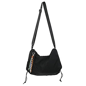 Hobo Bag Women Chic Tote Bag Stylish Students Casual Nylon Soft Shoulder Bag