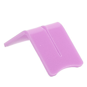 Photo Holder, High Durability Acrylic Photo Holder Decorative Reusable V Shape Stable for Dorm (Purple)