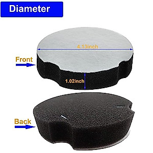 Qtrollc Filter Replacement for Bissell Powerforce Compact Lightweight Upright 1520 2112 2690 3437 3508 Vacuum Cleaner, Compare to Part #1604896/160-4896 (6 Pack)