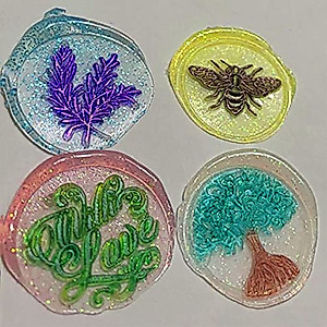 ZOENHOU 308 PCS Colored Glitter Hot Glue Sticks, 14 Colors Melt Adhesive Glue Sticks, Mini Glue Sticks for DIY Art Craft General Repairs Gluing Projects, 4 x 5/16 Inch