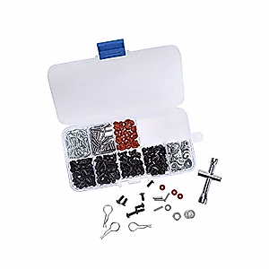 NaNa81-240PCS Full Set Screws Set with Storage Box for HSP 1/10 D3/D4/XIS Screw Parts