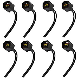 8 Pack Ford Ignition Coil Connector Plug Harness Compatible with Ford Ignition Coil Harness Ford 4.6L 5.4L 6.8L Mustang Cobra SVT F150 F250 E150 and Lincoln Mazda Suzuki