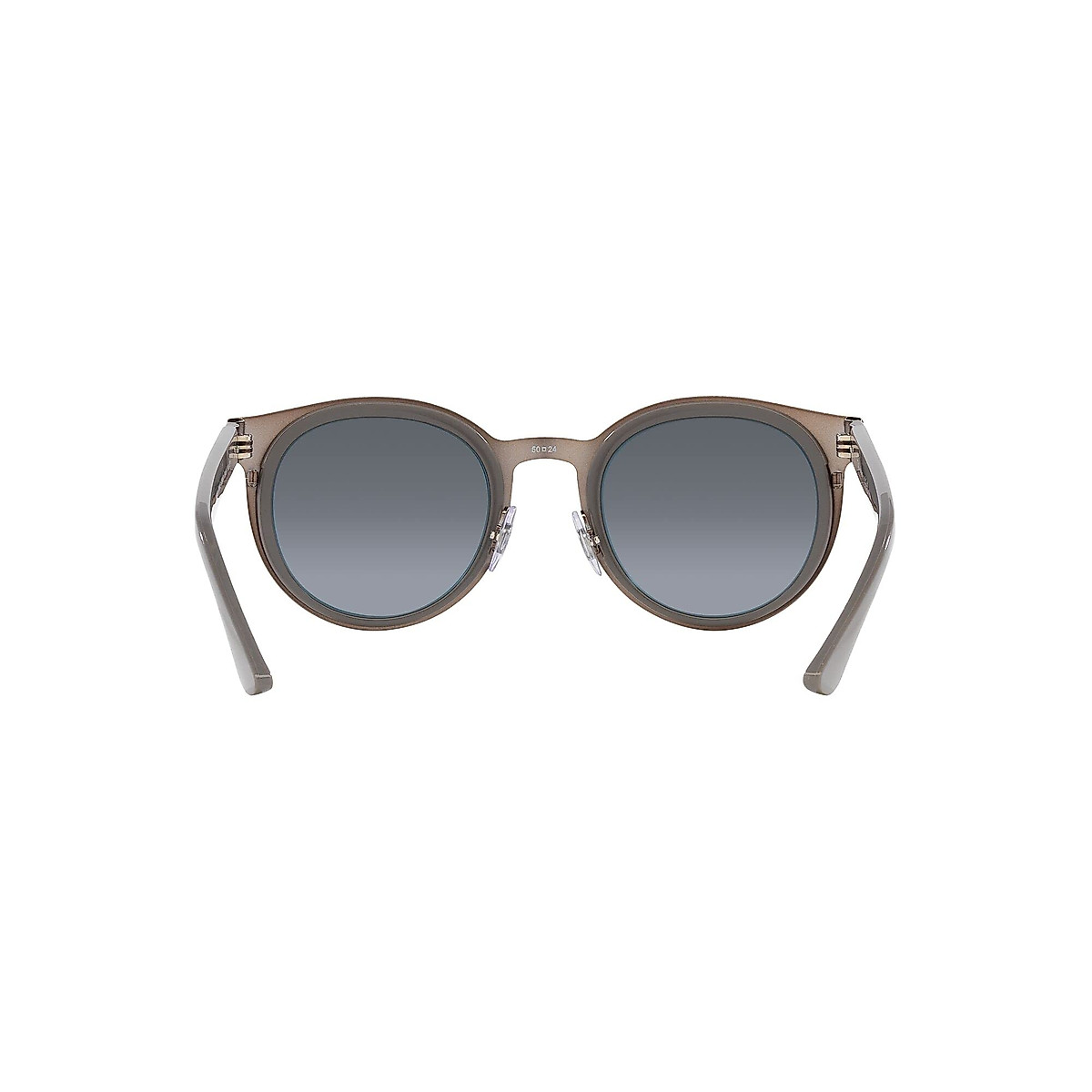 Ray-Ban RB3710 Bonnie Round Sunglasses, Grey on Copper/Grey Gradient Dark Blue Polarized, 50 mm