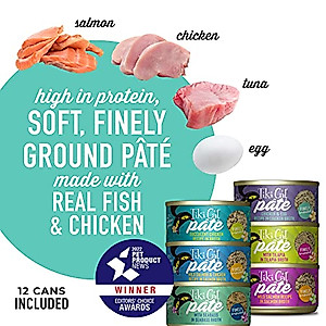 Tiki Cat Luau Pâté Variety Pack, Succulent Combinations of Real Protein, Grain-Free Balanced Nutrition Wet Canned Cat Food, for All Life Stages, 2.8 oz. Cans (Case of 12)