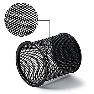 Amazon Basics Wire Mesh Pen Cup, Black
