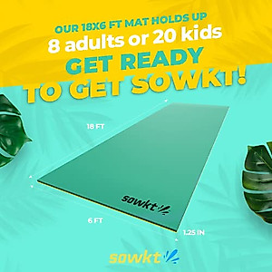 SOWKT Lily Pad Floating Mat (18 x 6 ft) - Premium Floating Water Mat for The Lake and Boating - Giant Floating Water Pad for Lakes | Lilly Pad Floating Water Dock