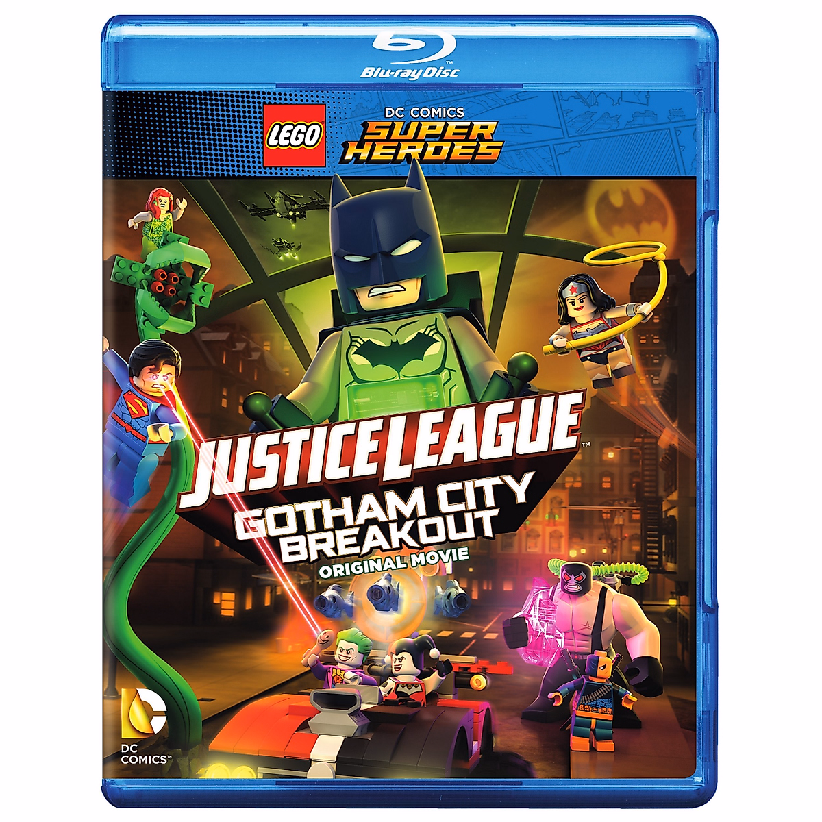 LEGO DC Comics Super Heroes: Justice League: Gotham City Breakout (Blu-ray + DVD + Digital HD + Includes Nightwing Lego Mini figure)