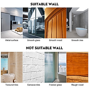 Strong Adhesive Shower Holder, PureHome Self-Adhesive Wall Mounted Shower Bracket for Handheld Shower Head