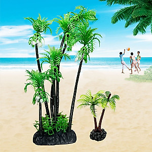 Woohome Miniature Trees Mixed Model Trees, Model Train Scenery Architecture Trees Fake Trees for Building Model, Model Scenery with No Bases for DIY Crafts (3 PCS)