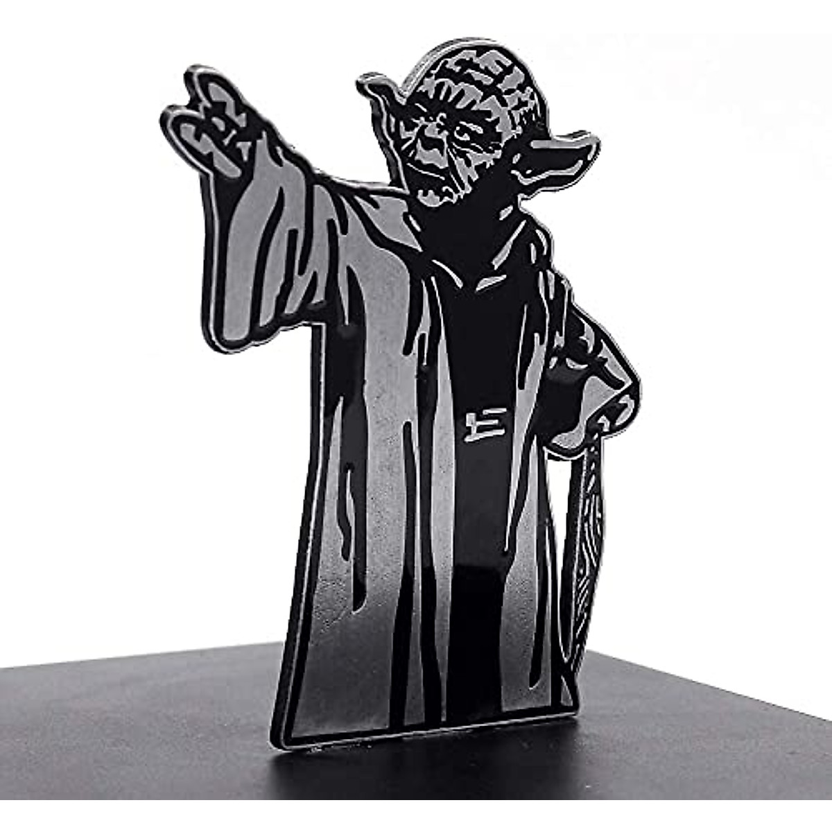 Master Yoda Force Metal Bookend, Double-Sided Printing Yoda Pattern, Creative Gift for Star War Lovers