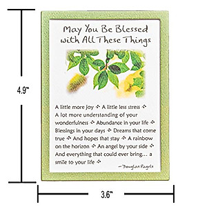 Blue Mountain Arts Encouragement Magnet with Easel Back—Birthday, Wishing You Well, or Just Because Gift by Douglas Pagels, 4.9 x 3.6 Inches (May You Be Blessed with All These Things)