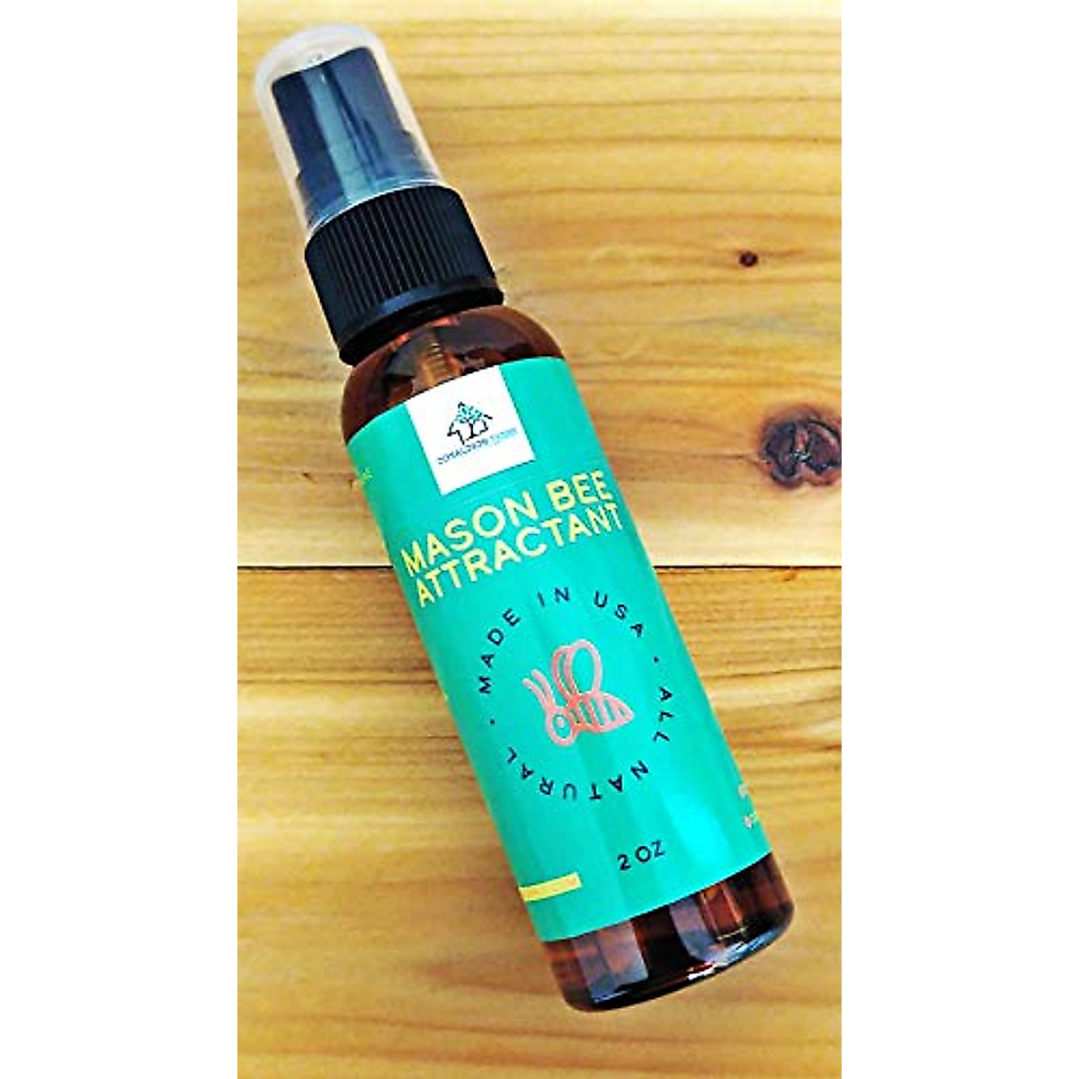 Donaldson Farms Natural Mason Bee Attractant, 2oz – Mason Bee Lure Attractant for Mason Bee Hives, Natural Bee Attractant Garden Spray, Lemon Grass Oil Bees Attractant for Mason Bee Houses