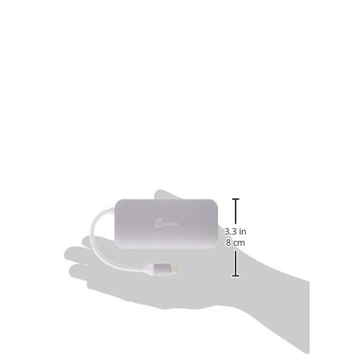 j5create USB-C 9-in-1 Multi Adapter Multi Adapter HDMI/Ethernet/USB 3.1, SD and MicroSD/PD 3.0 | 4K HDMI for MacBook | ChromeBook |USB-C Devices (JCD383)