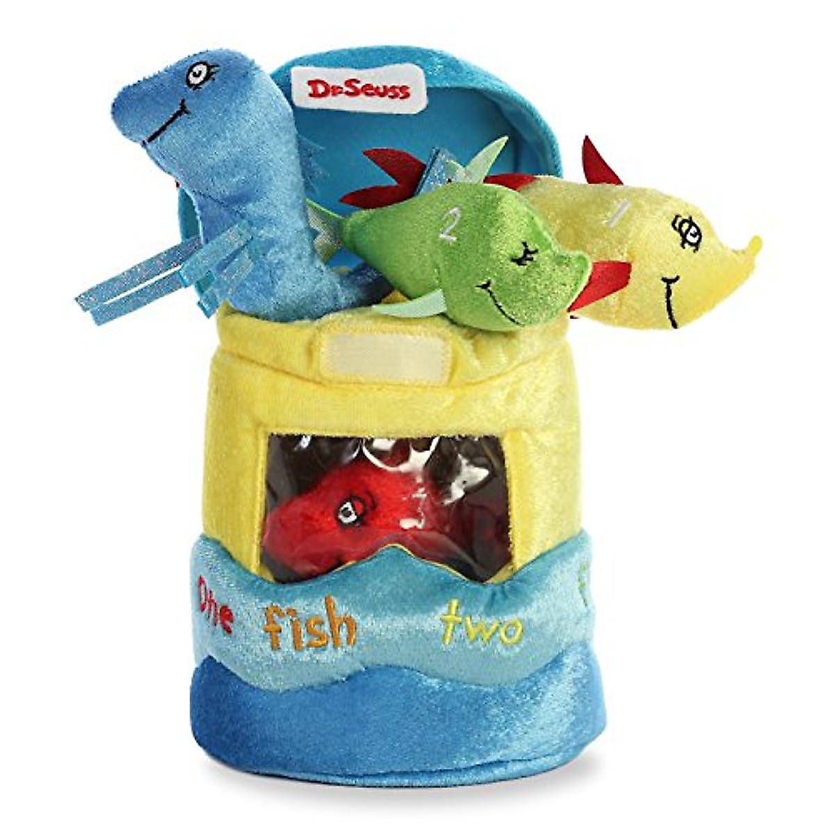 Aurora® Whimsical Dr. Seuss™ Dr. Seuss Fish Playset Stuffed Animal - Magical Storytelling - Literary Inspiration - Multicolor 8 Inches