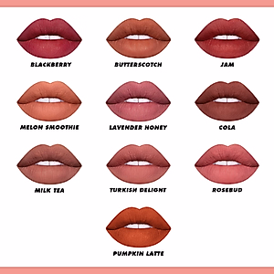 Lime Crime Plushies Soft Matte Lipstick, Butterscotch (Sheer Golden Brown) - Blackberry Candy Scent - Plush, Long Lasting & High Comfort for All-Day Wear - Talc-Free & Paraben-Free