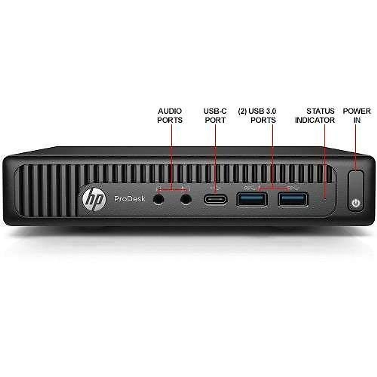 HP 600 G2 Micro Computer Mini Tower Tiny PC (Intel Quad Core i3-6100T, 8GB RAM, 256GB SSD, Wi-Fi, VGA, Display Port) Win 10 Pro (Renewed)
