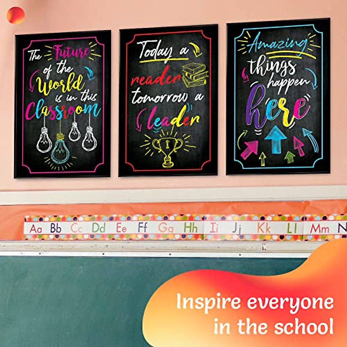 Classroom Posters, Positive Posters For Classroom, Inspirational Posters, Motivational Posters, Office Posters, Motivational Posters For Classroom, Inspirational Quotes Wall Art Set Of 10 Prints 11x17in