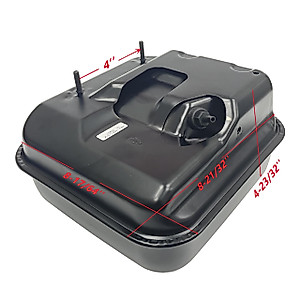 Fuel Tank W/ Vent Valve and Vertical Studs For Predator 6.5HP 212CC Gas Engine For 2" 3" IN. 212cc Semi-Trash Water Pump For 3100PSI Pressure Washer For Chipper Shredder For 20 ton Log Splitter