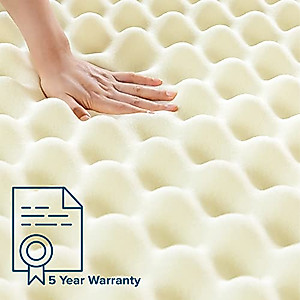 ZINUS 3 Inch Copper Cooling Memory Foam Mattress Topper With Airflow Design, Queen