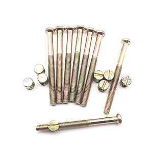 M8 x 90mm Bed Bolt Crib Screws, Futon Screws, binifiMux 8 Set Zinc Plated Hex Drive Socket Cap Furniture Barrel Screws Bolt Nuts